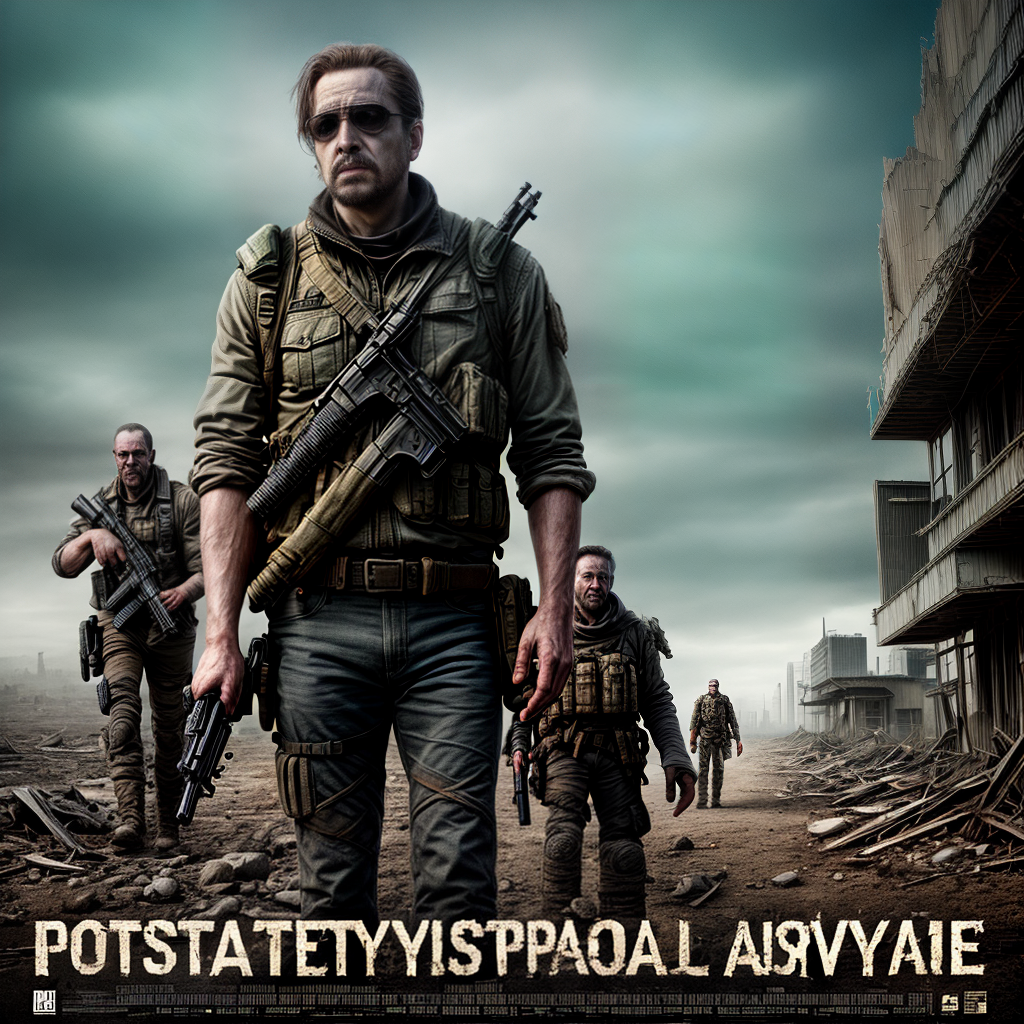 Post apocalypse art movie poster
