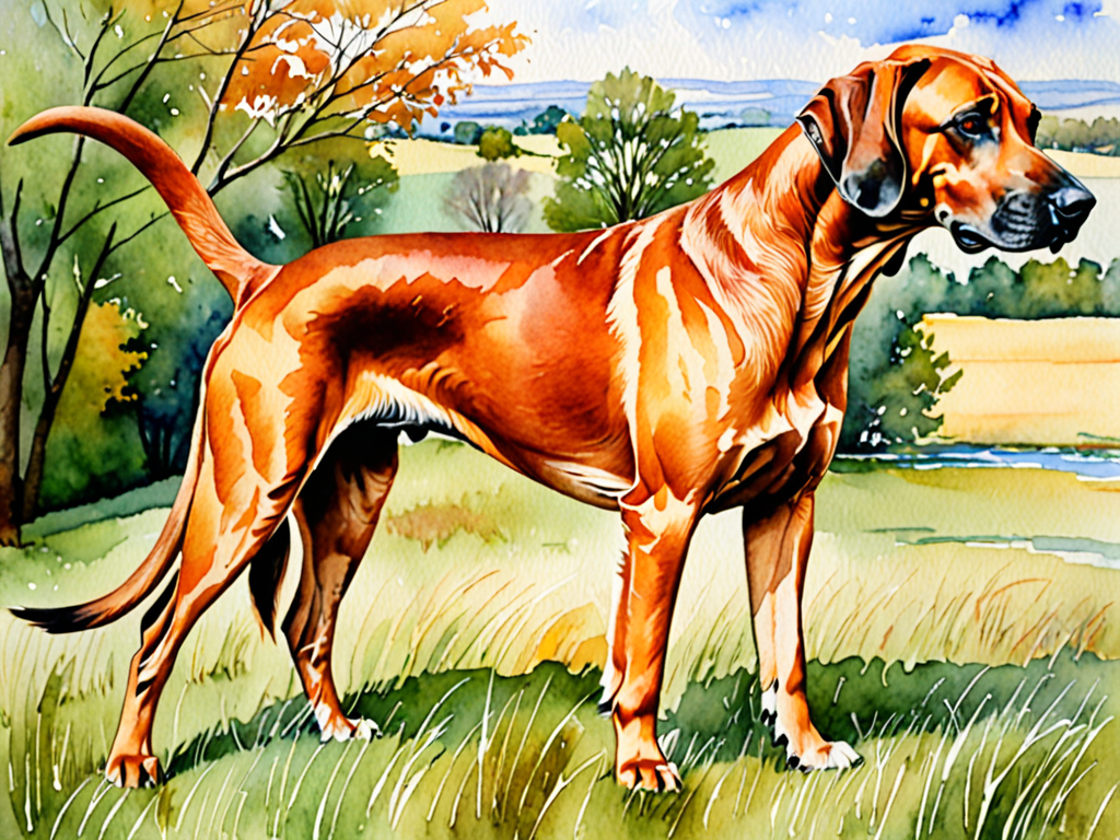 rhodesian ridgeback dog, champion, gorgeous, with long hair, detailed ...