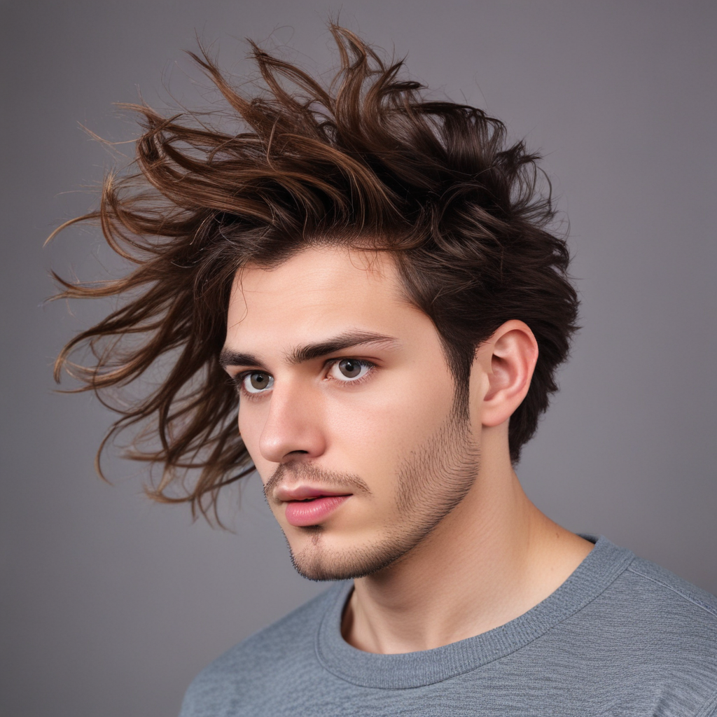 hair falling in man