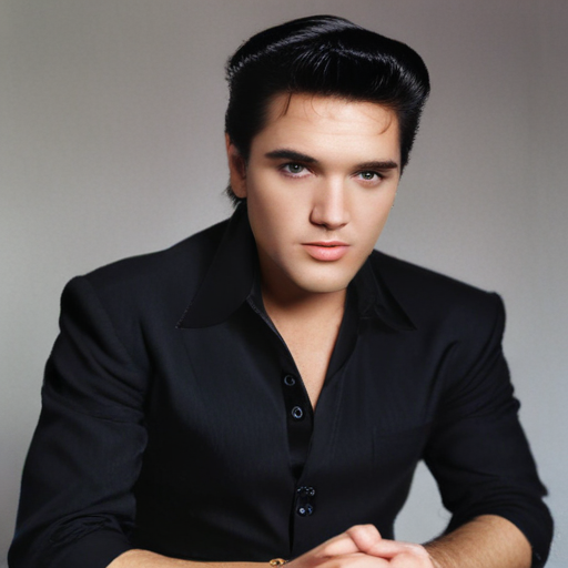 Elvis Presley of he was gothic.