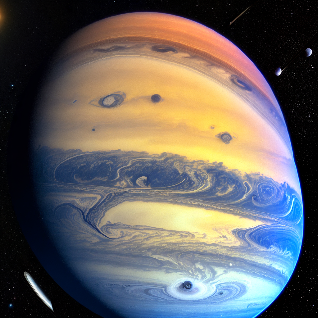 very dark image of saturn from space