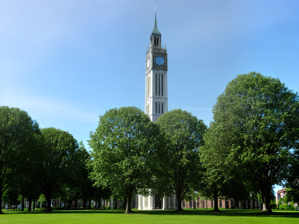 Clock tower high-quality