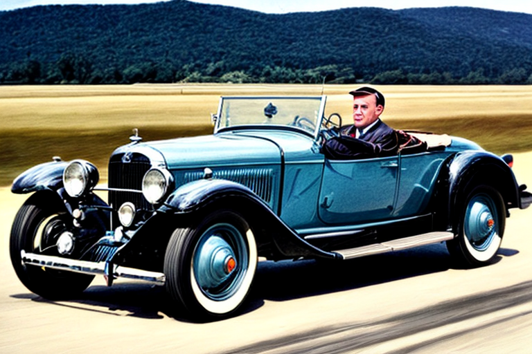 hitler driving a racecar