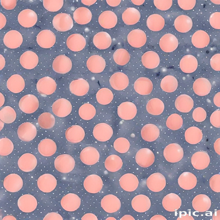Soft Pink Polka Dots on a Subtle Gray Background Pattern Design
