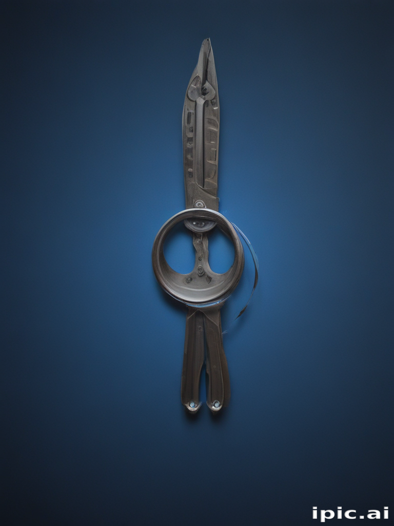 An Artistic Arrangement of Unconventional Tools Against a Dark Blue ...