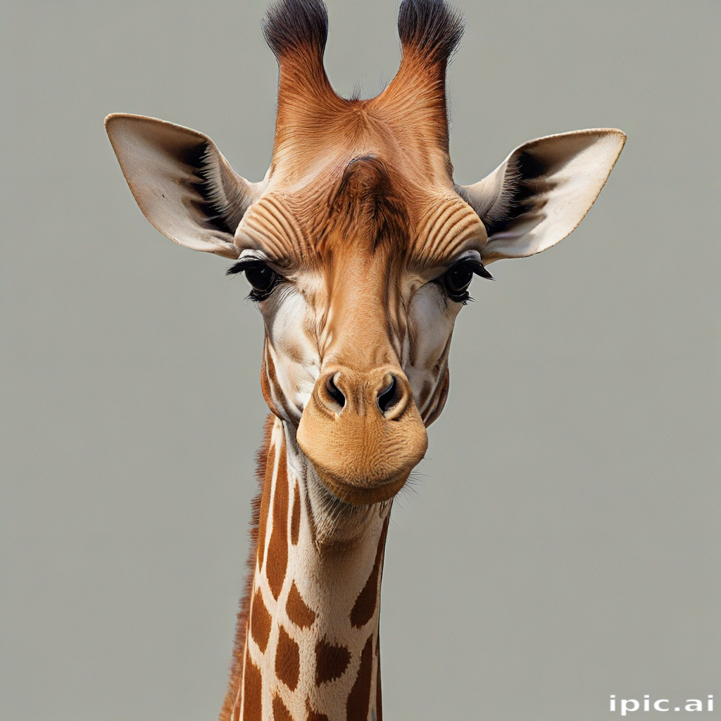 A Majestic Giraffe Staring Curiously with Its Unique Patterned Coat.