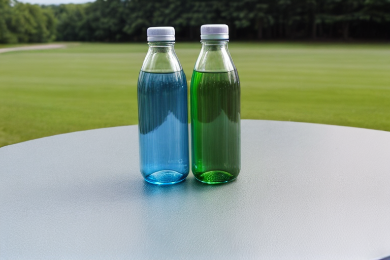 The Healthy Formula drawn on a water bottle
