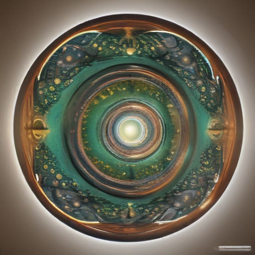 An Intricate Circular Design Capturing the Beauty of Cosmic Patterns