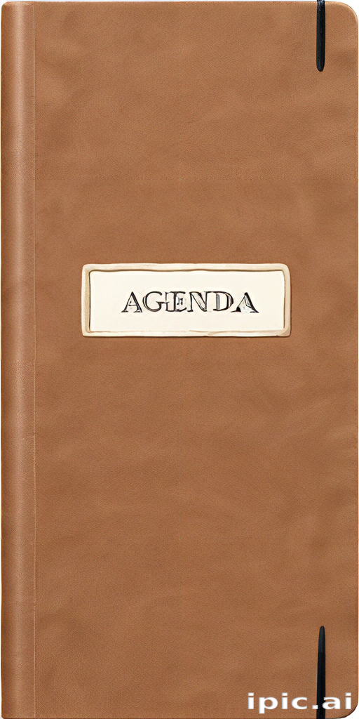Elegant Brown Agenda Cover for Organizing Your Daily Plans and Tasks
