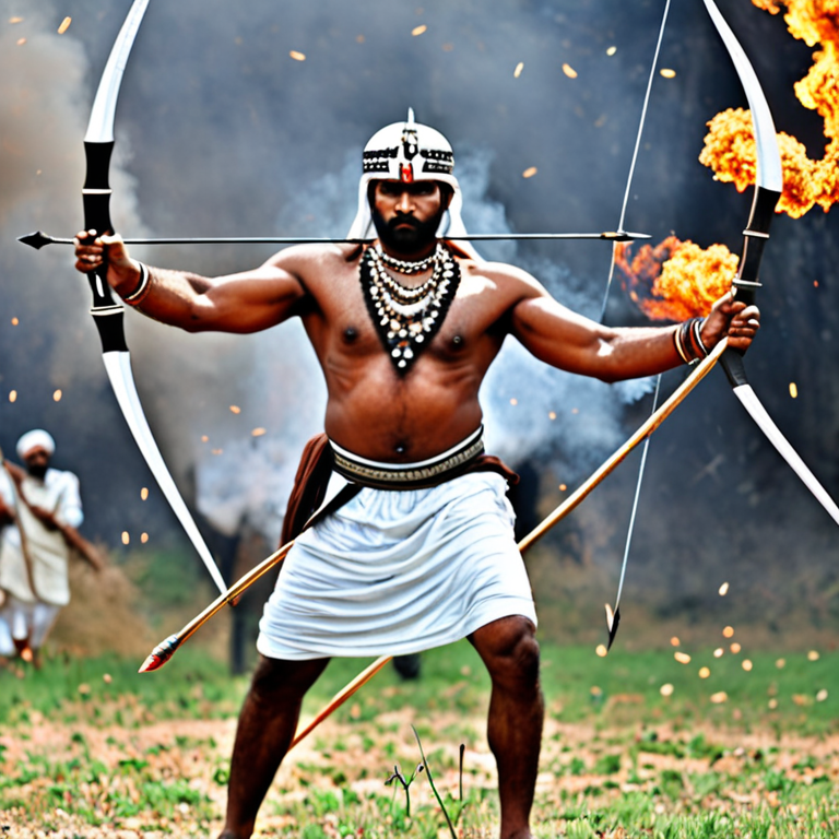 Ram Chandra Ji, attacking on army with full strength and arrows with ...