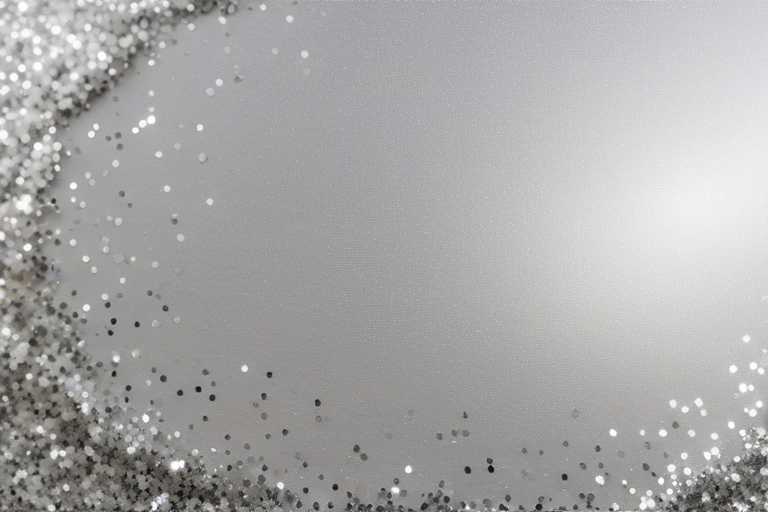 Sparkling Silver Glitter Creating a Magical and Shimmering Background ...