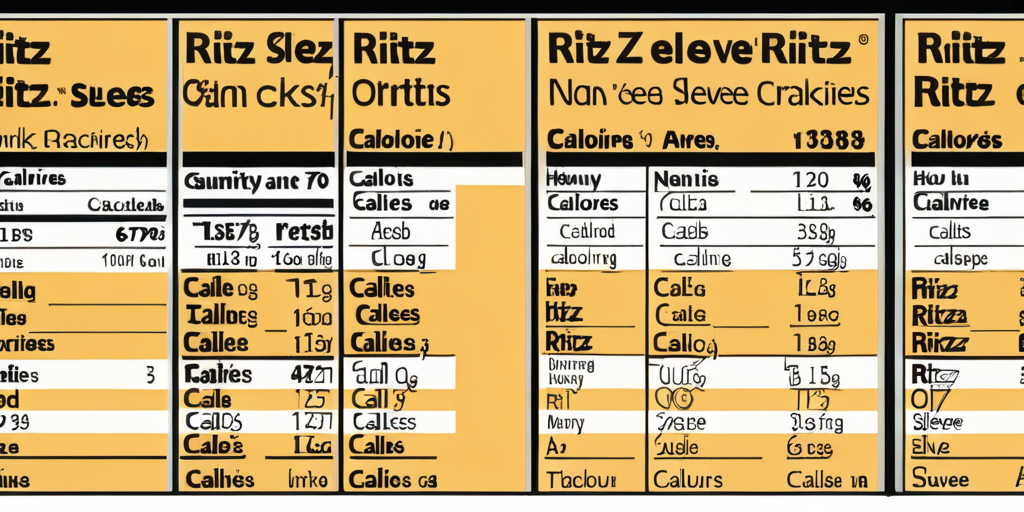 Delicious Ritz Crackers Packaged Neatly Above a Plate of Snacks