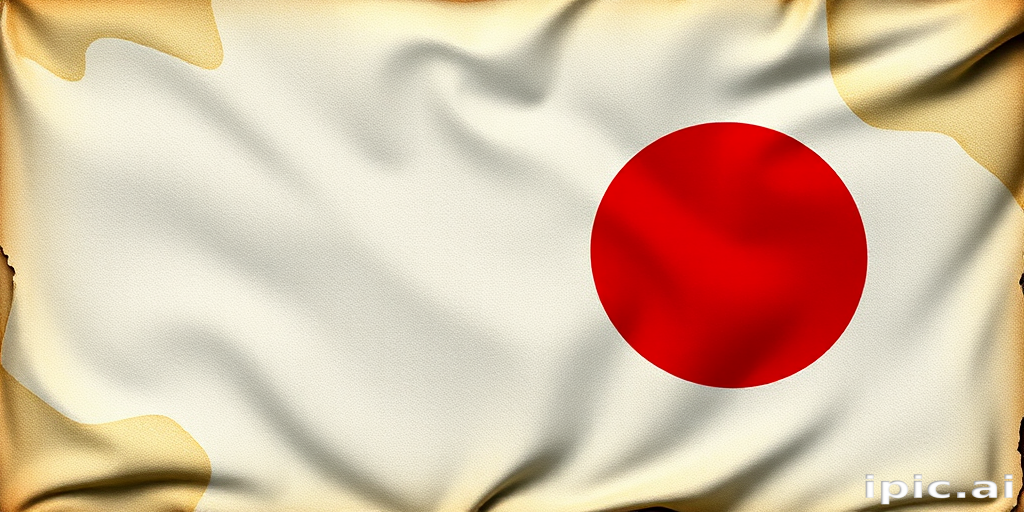 Beautiful Representation of Japan's National Flag with Elegant Textures ...