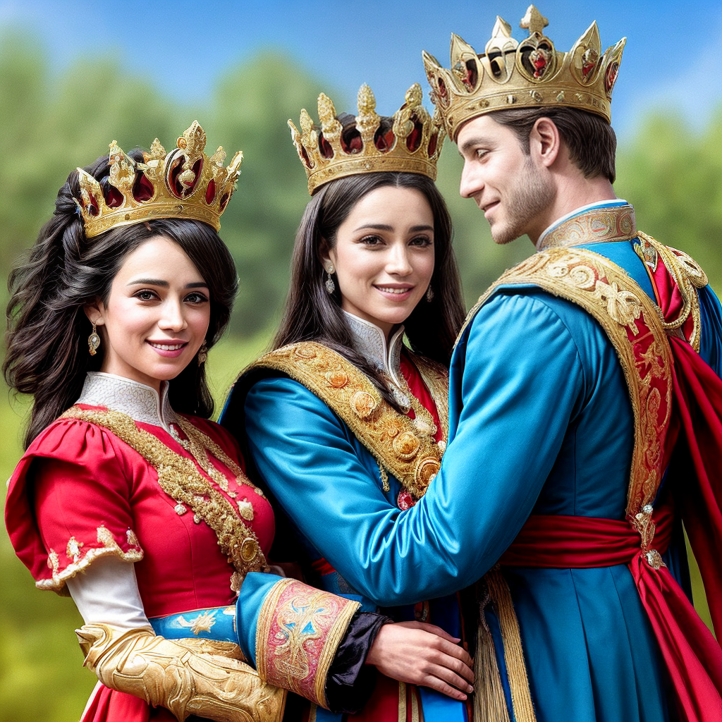 Most Gorgeous, Beautiful and Joyful Royal King and Queen Art