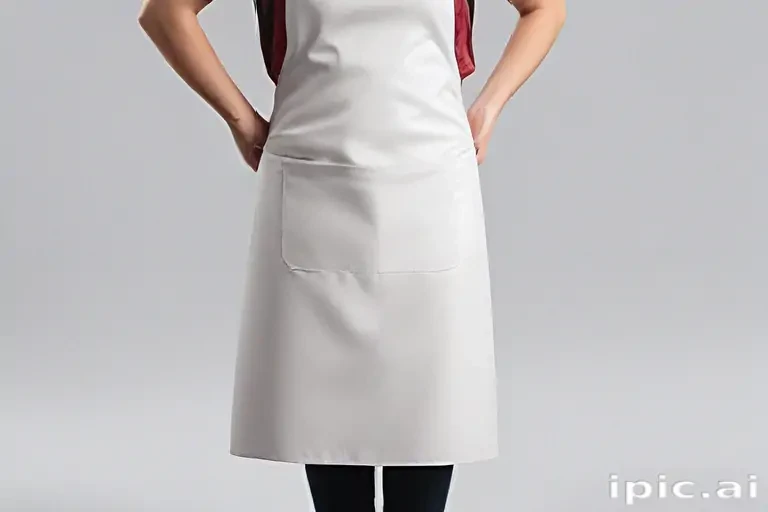Stylish and Functional White Apron for Cooking and Food Preparation ...