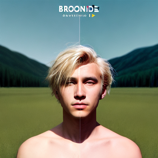 create Blonde album cover in a simple style