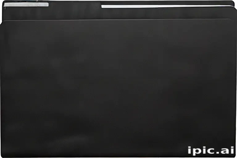 A Simple Yet Elegant Black Folder for Organizing Important Documents ...