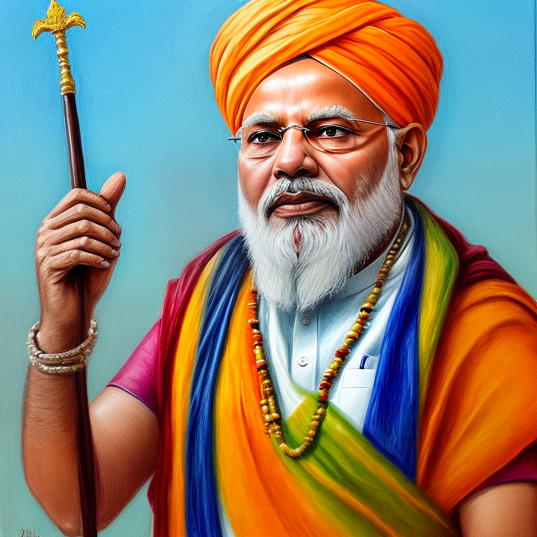 narendra modi as shree ram getup
