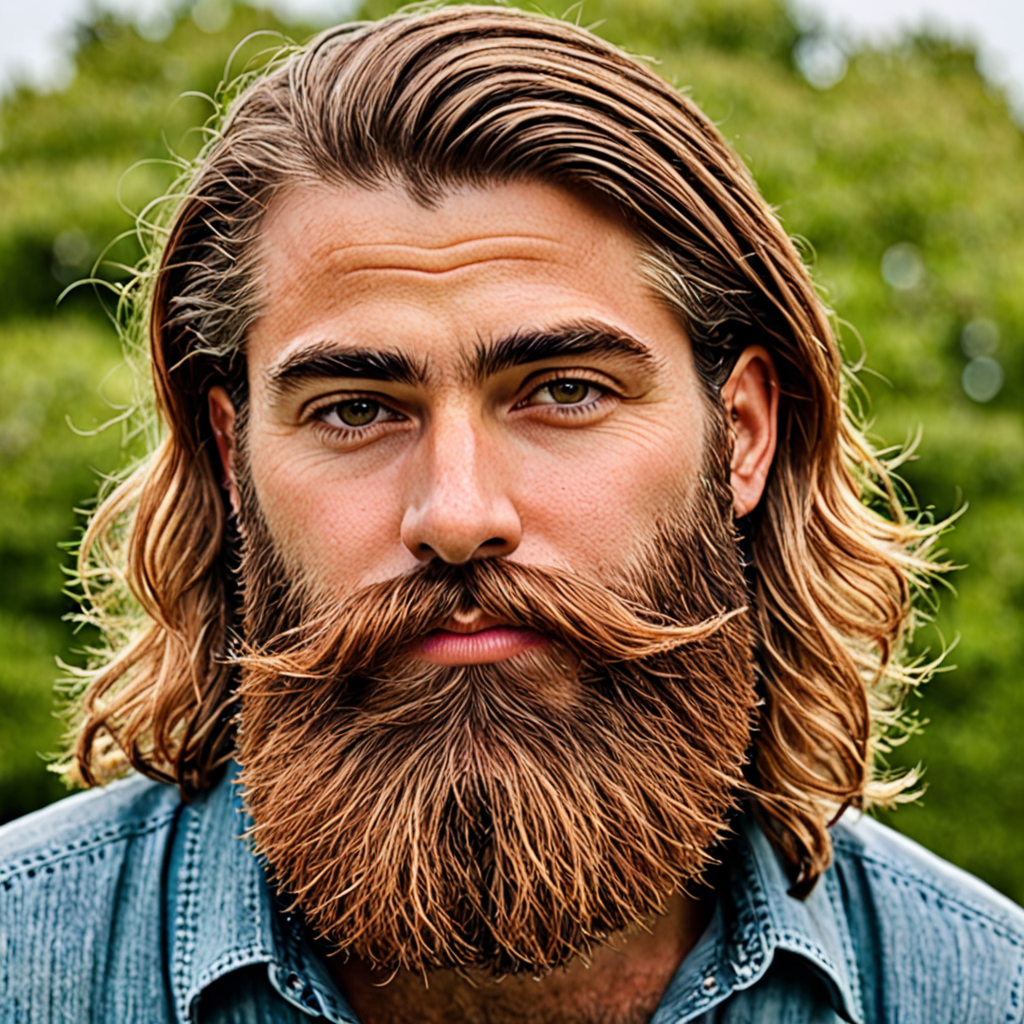 Guy with long brown beard