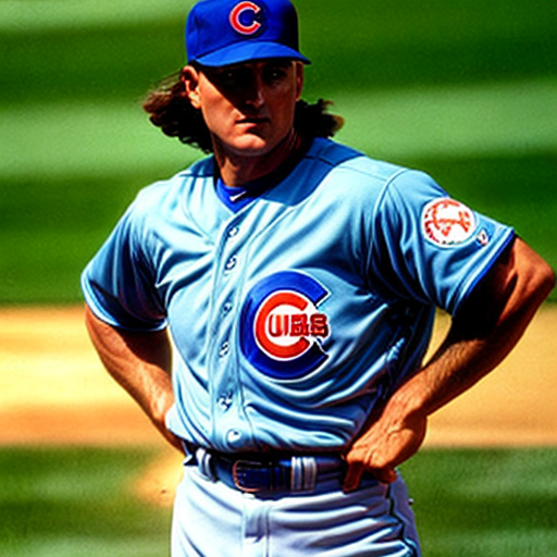 Nolan Ryan in a Chicago cubs uniform