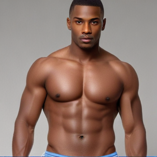 Black man Abs