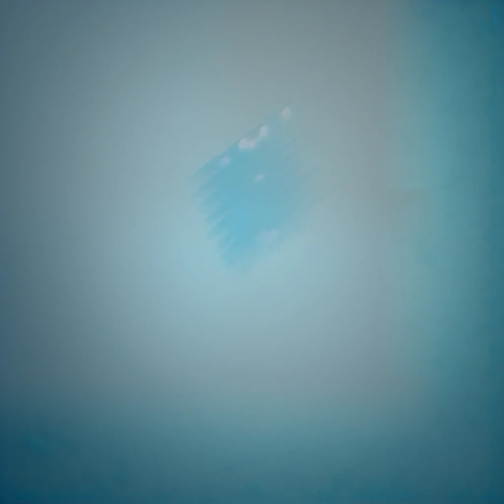 A Misty Blue Background with a Subtle Geometric Shape in Focus.