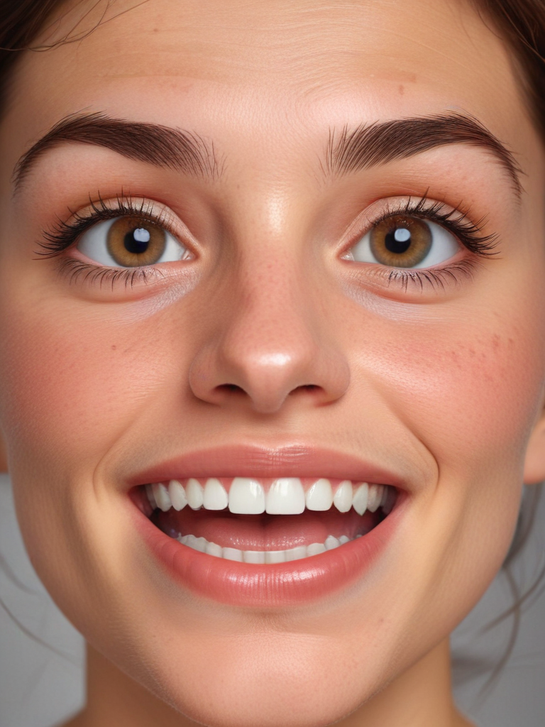 an energetic, euphoric and relaxed detailed cartoon face