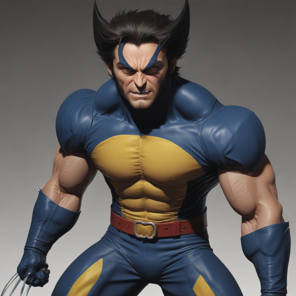 Wolverine from Marvel comics in an anime-style adaptation from Dragon ...