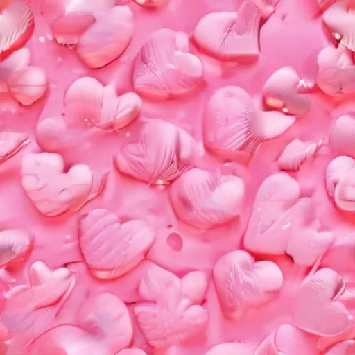 Colorful Pink Heart Shapes Forming a Playful and Romantic Background Design