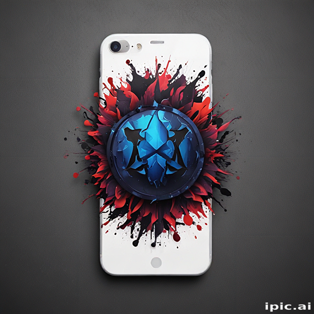 Creative Phone Design Featuring a Bold Graphic and Vibrant Colors