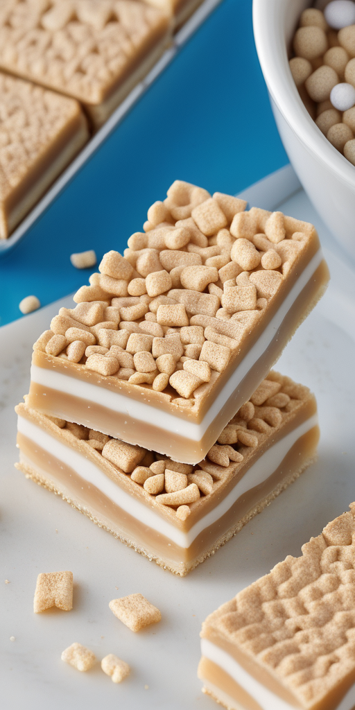 Deliciously Layered Sweet Treats with Creamy Filling and Crunchy ...