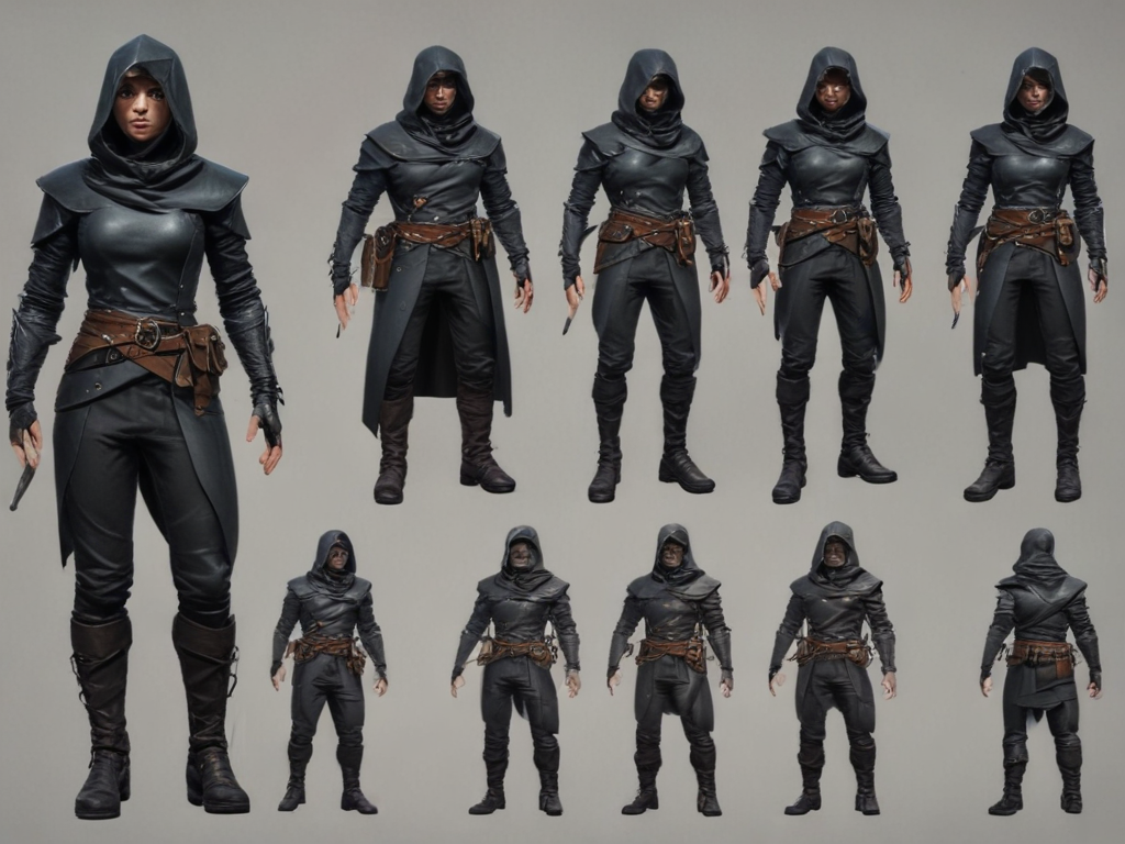 thief RPG character set