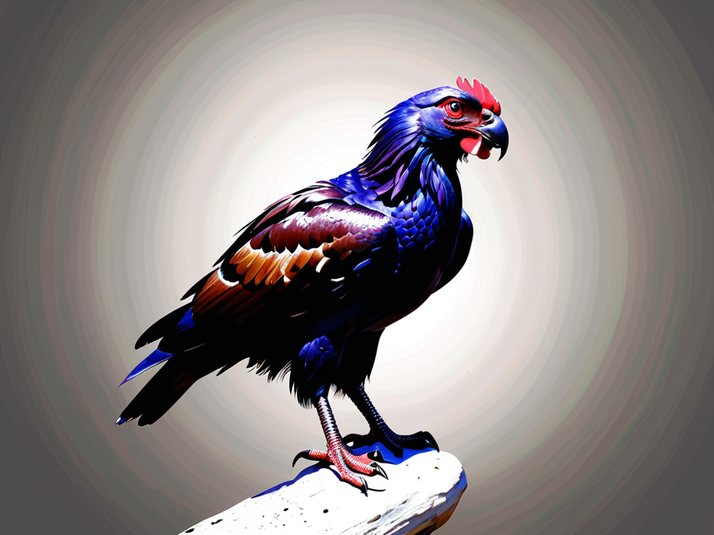A Vibrant and Majestic Bird with Striking Colors Perched Proudly.