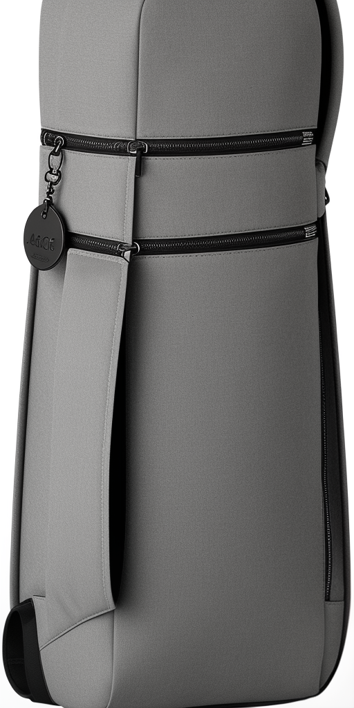 Sleek and Modern Gray Backpack with Stylish Zippered Compartments and ...