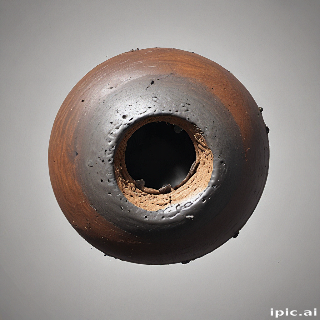 Artistic Ceramic Vessel Showcasing Unique Textures and Earthy Color Palette