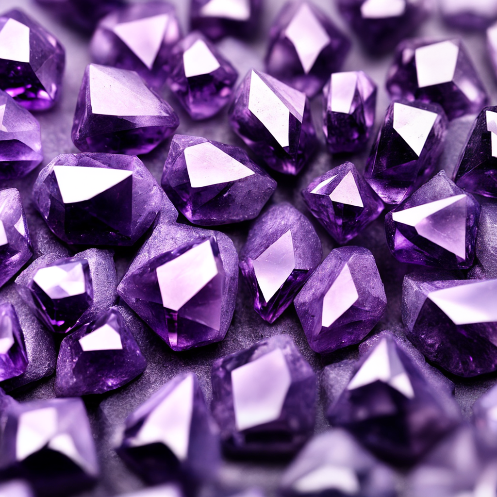 Amethyst: High quality, close-up, white background, 4K realistic look ...
