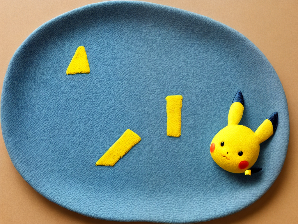 Blue colored pikachu