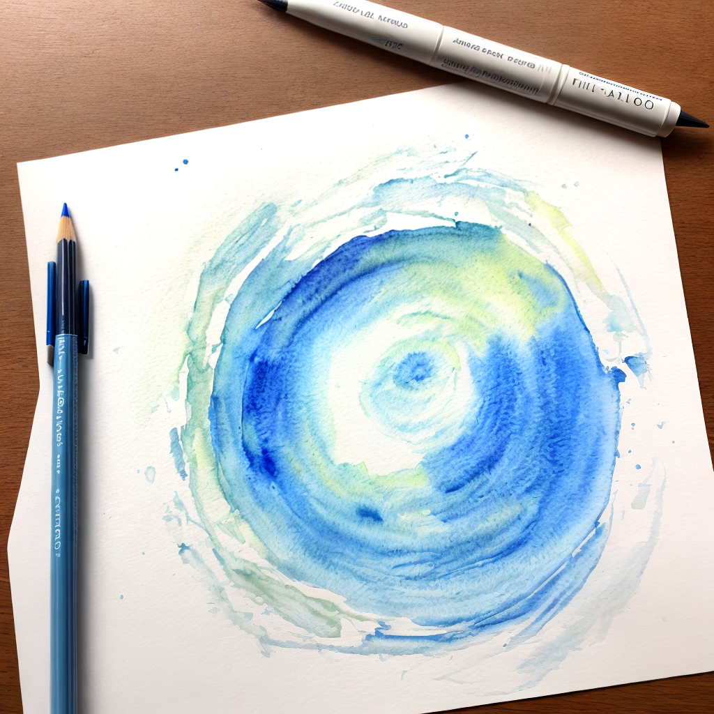 An artist demonstrating the dry on dry technique in watercolro pencils ...