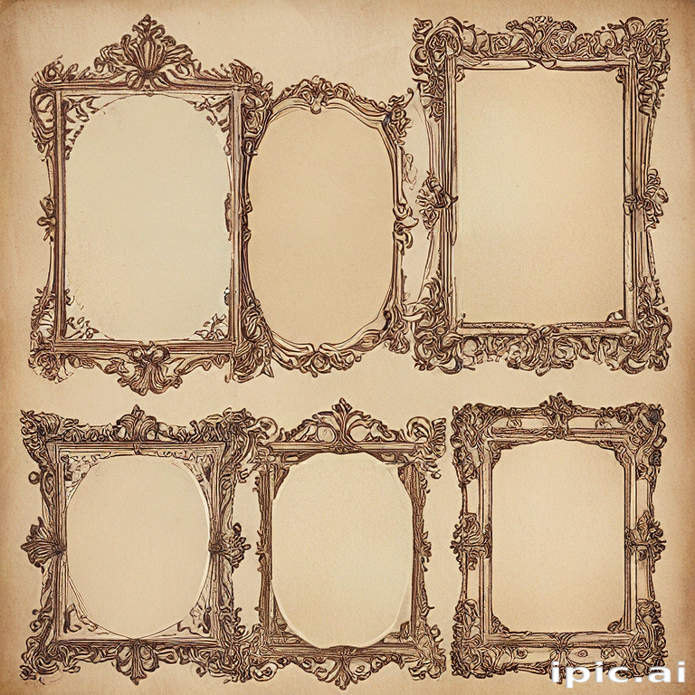 Elegant Collection of Vintage Decorative Frames for Artistic ...