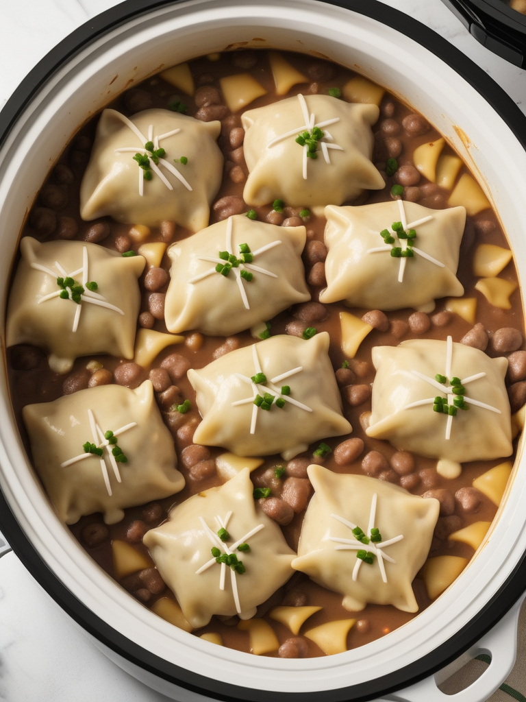 Delicious Homemade Dumplings Steamed to Perfection with Savory Bean Filling