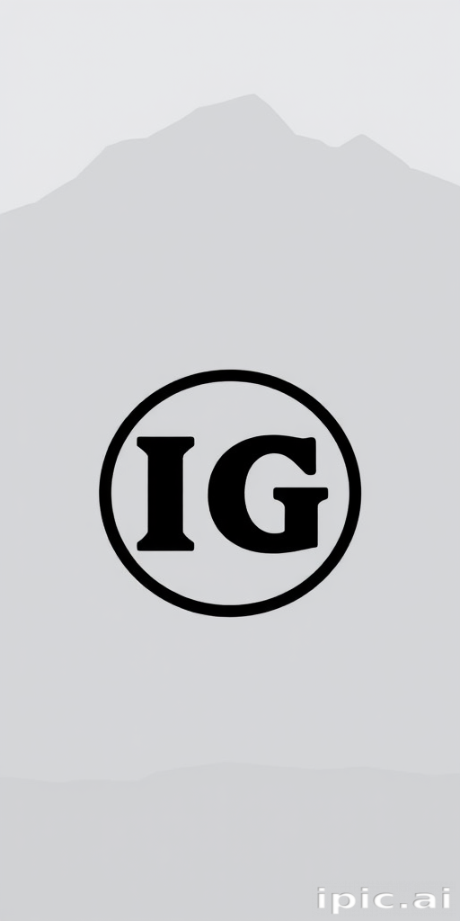 Stylized Logo Featuring the Letters 'IG' in a Bold Design