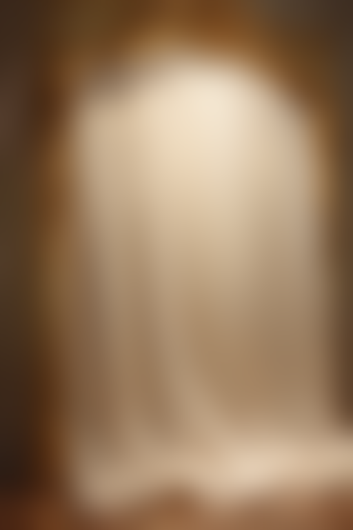 Softly Illuminated Fabric Draped Elegantly Against a Warm, Neutral ...