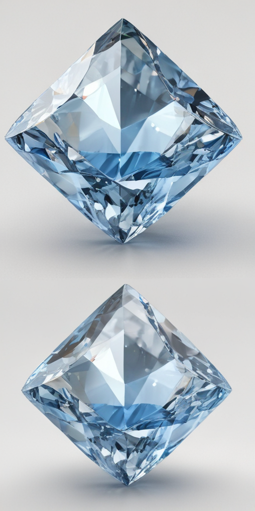 Stunning Cut Blue Diamond Sparkling with Light and Radiance from Every ...