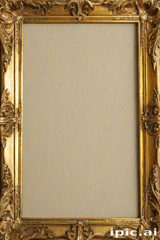 An Elegant Gold Frame Ready for a Beautiful Artwork Display