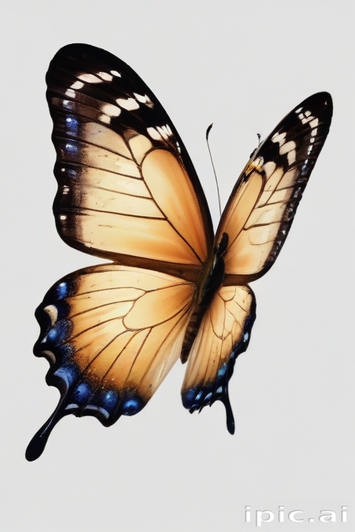Beautiful Butterfly in Flight Showcasing Vibrant Colors and Delicate Wings