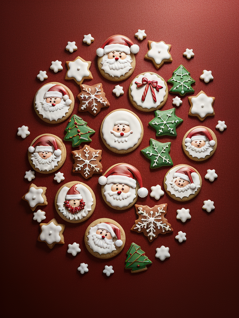 A Festive Collection of Decorated Christmas Cookies for Holiday ...