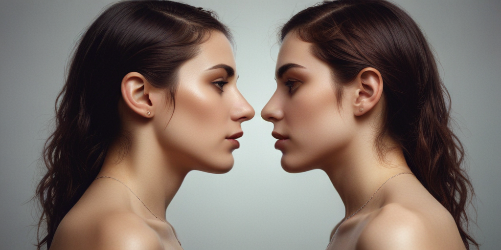 Reflections of Beauty: A Dual Portrait Capturing Similar Yet Unique ...