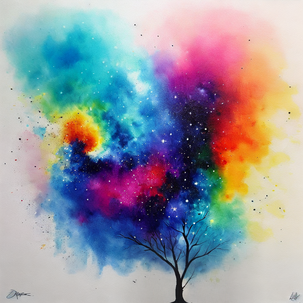 Unique artwork with a modern street art style
