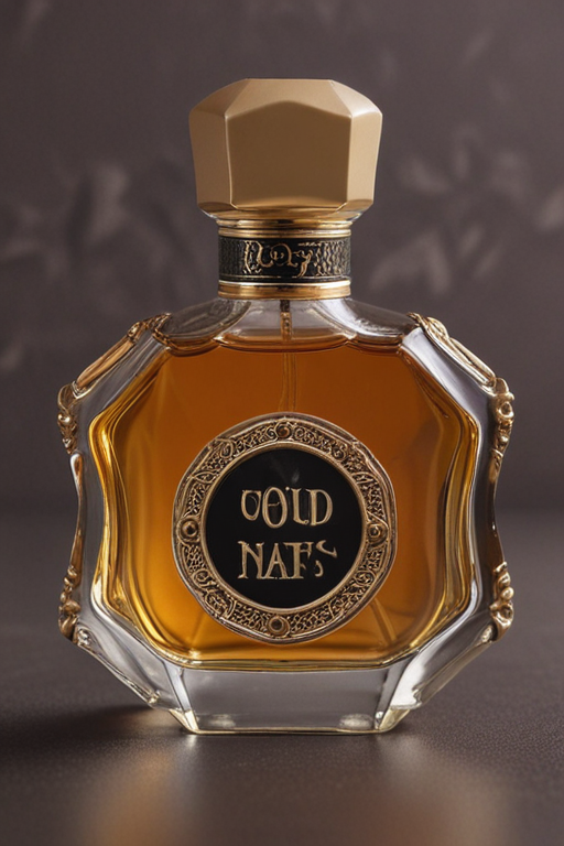 Oud for Perfume Bottle Design with name Oud Al Nafs in English