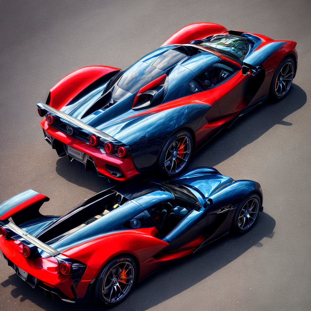 Single wheel in the rear hyper car